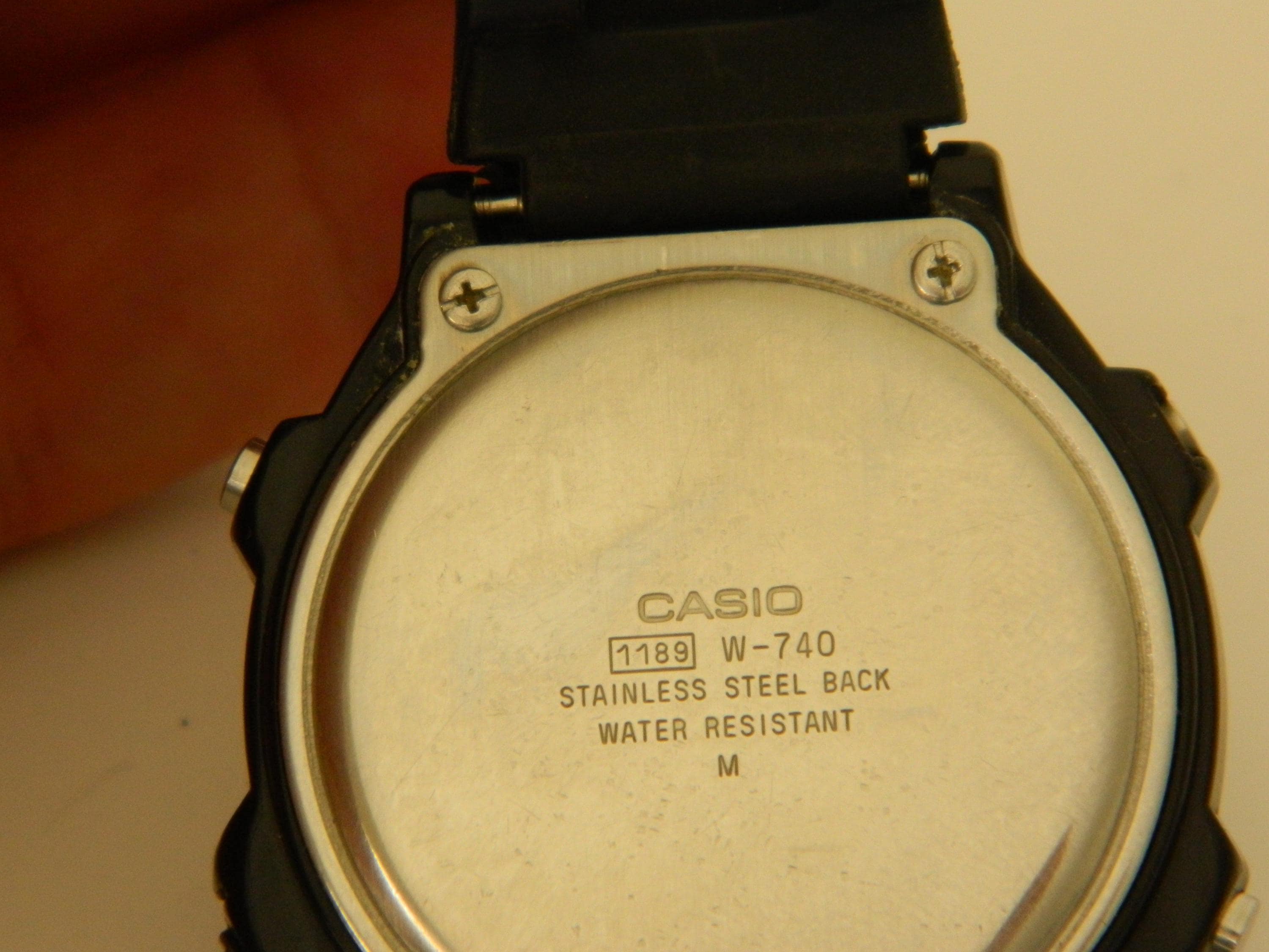 Vintage Casio W-740 Men's Digital Watch | Alarm, Electro Luminescence ...