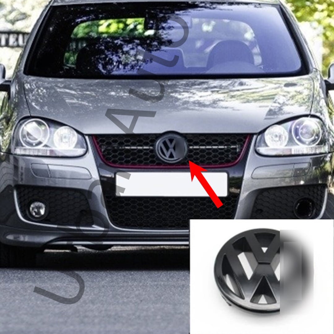 GOLF 5 MK5 Front Emblem Logo Gloss Black Front Grille for V.VV - Etsy