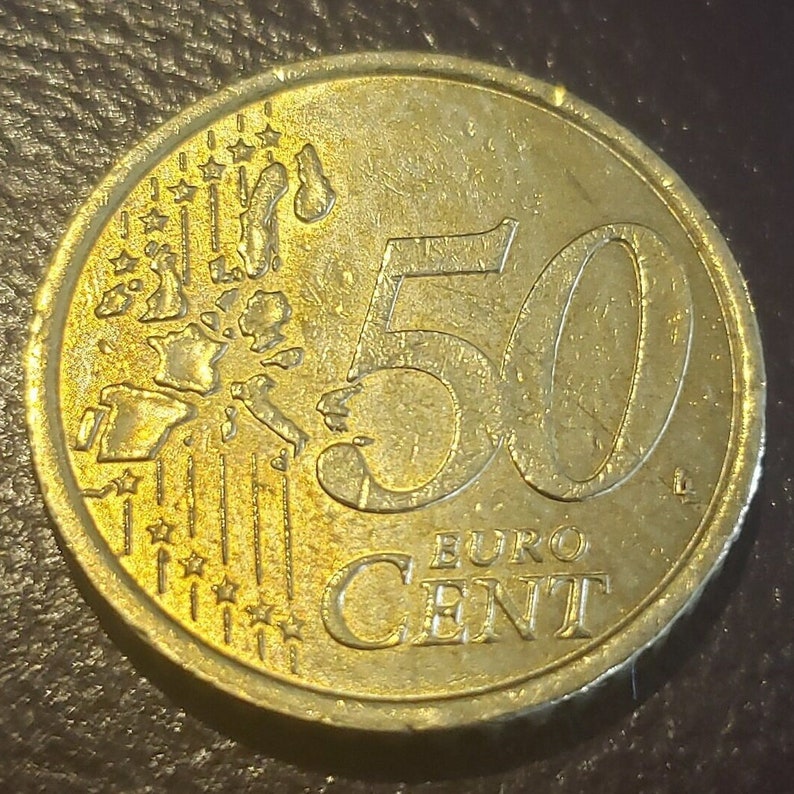 RARE 50 Cent Coin - Italy 2002 - Etsy