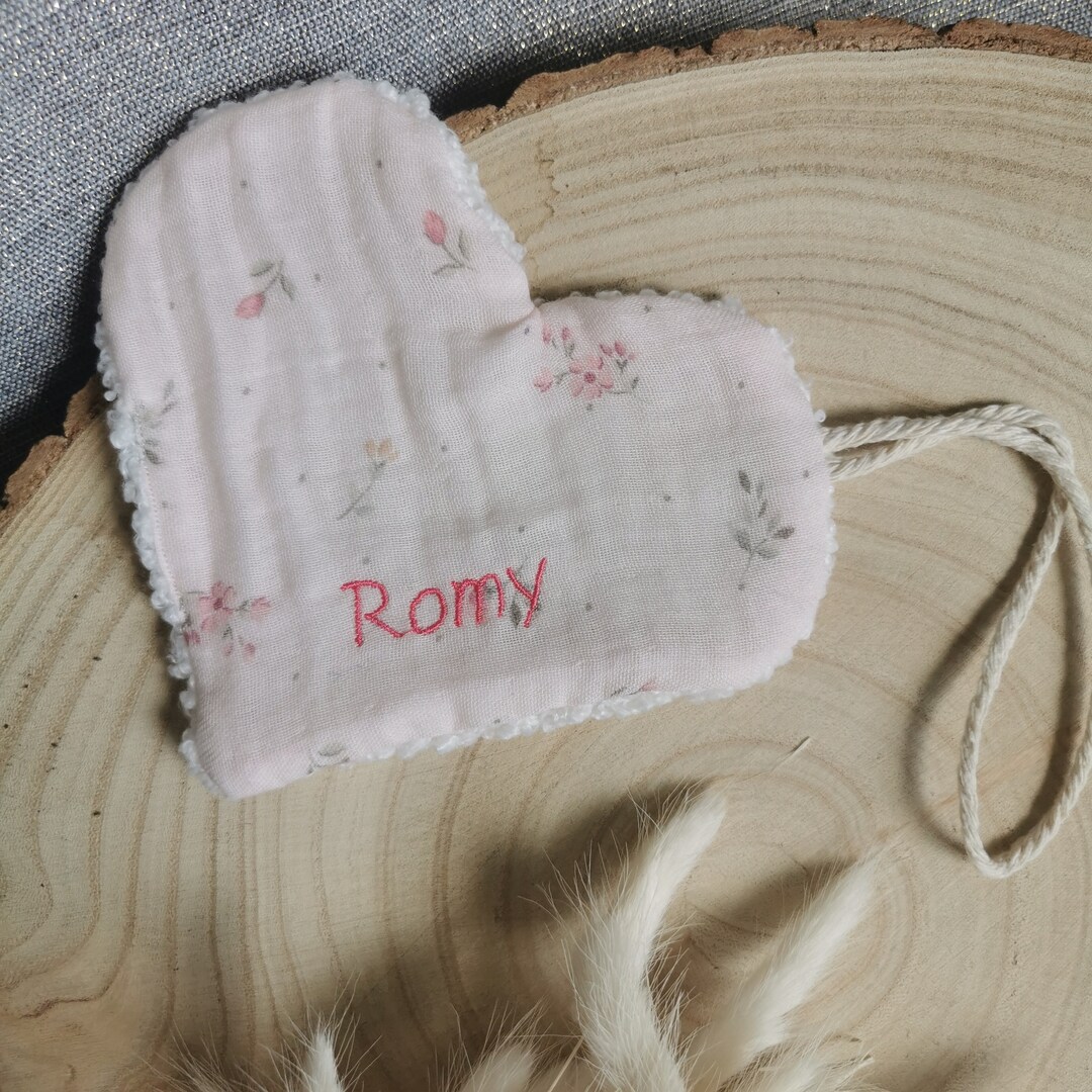 Customizable Heart Pacifier Clip - Etsy