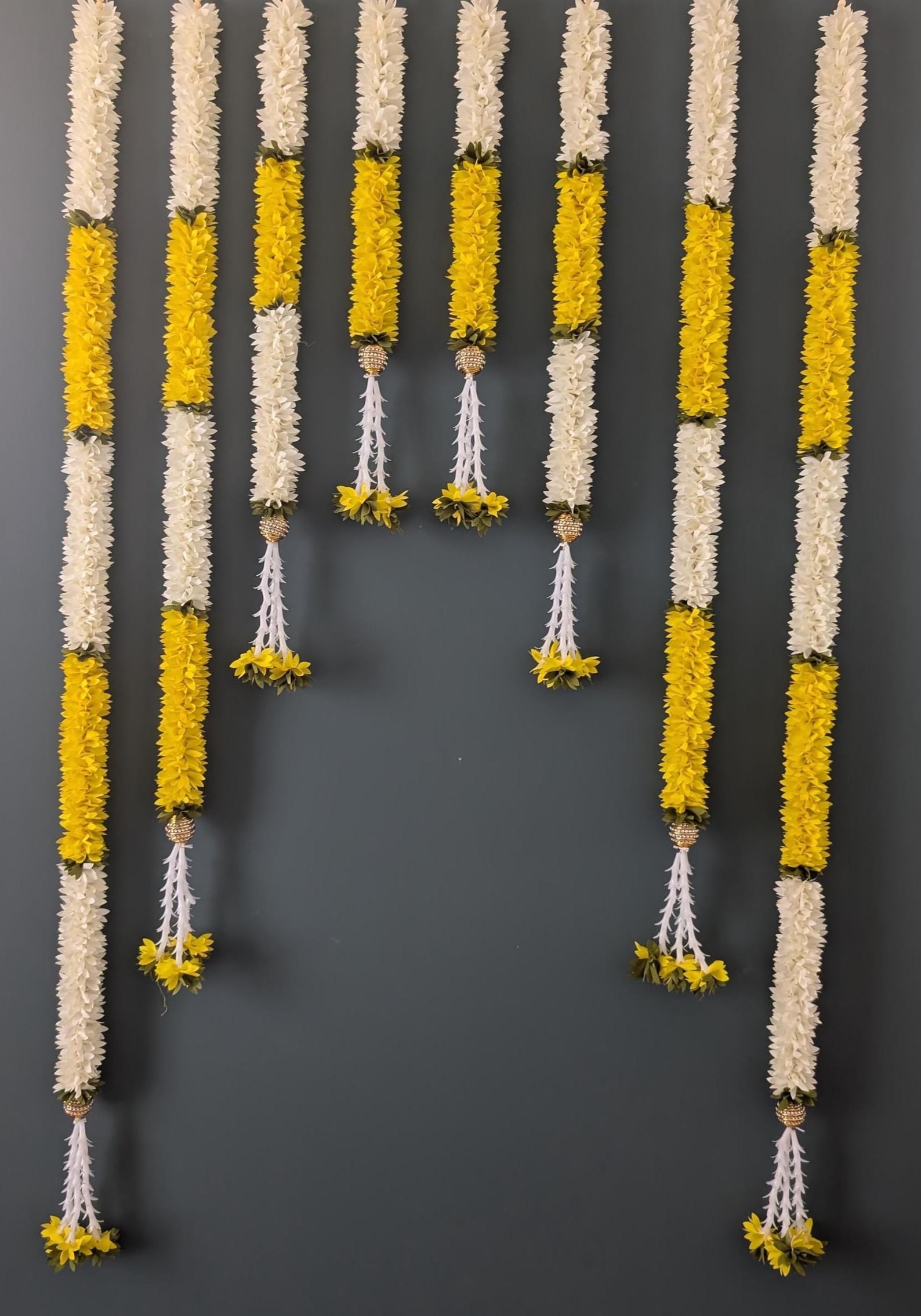 Backdrop Flower Set /indian Flower Decor / Garland Set / Indian Decor ...