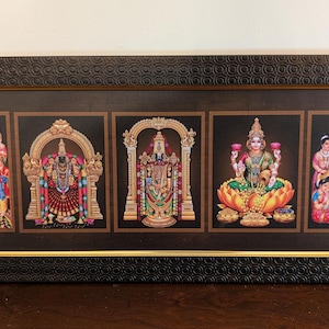 Pooja Room (20x8 Inch) God Photo Frames/ Hindu God & Goddess / Divine ...
