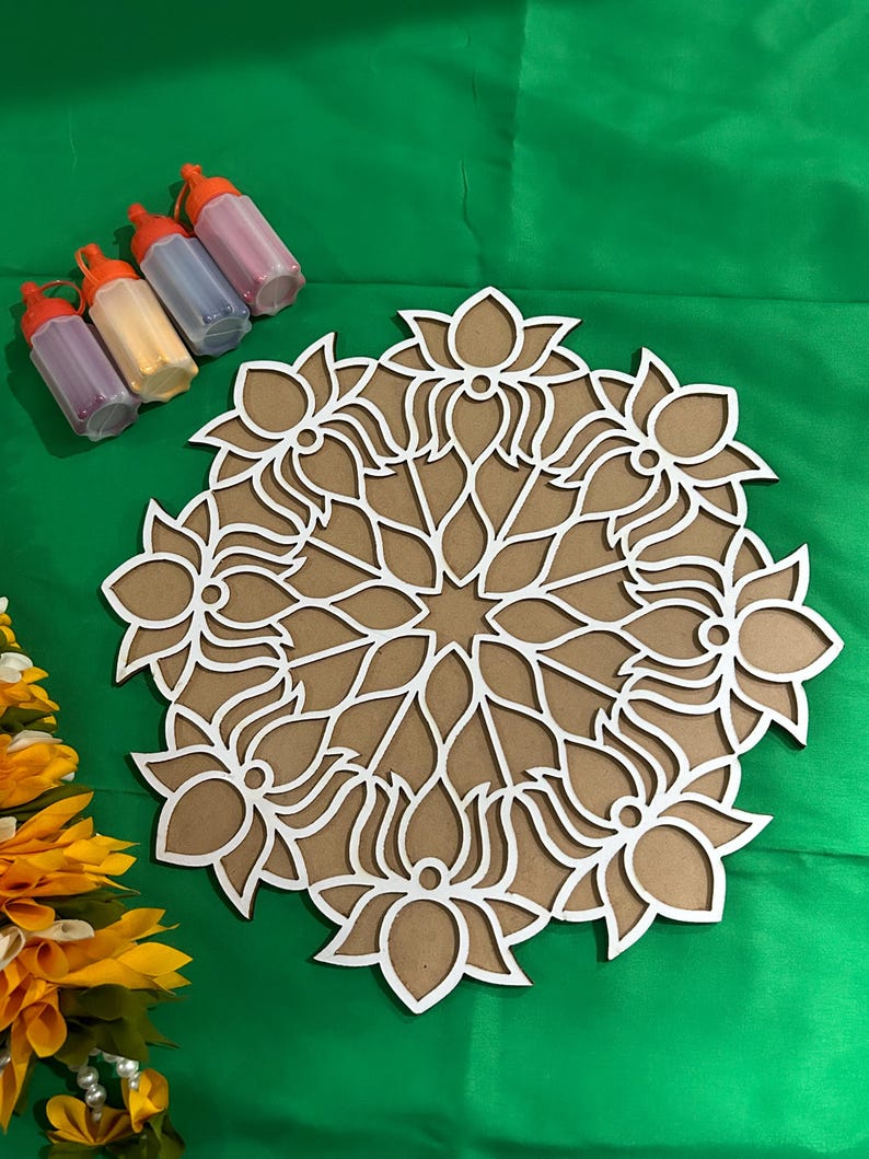 MDF Rangoli / Muggu / Indian Rangoli Decor/ Floor Decor Rangoli ...