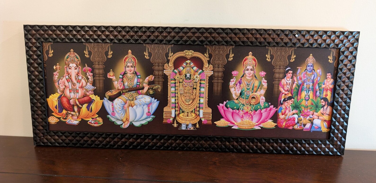 Pooja Room (20x8 Inch) God Photo Frames/ Hindu God & Goddess / Divine ...