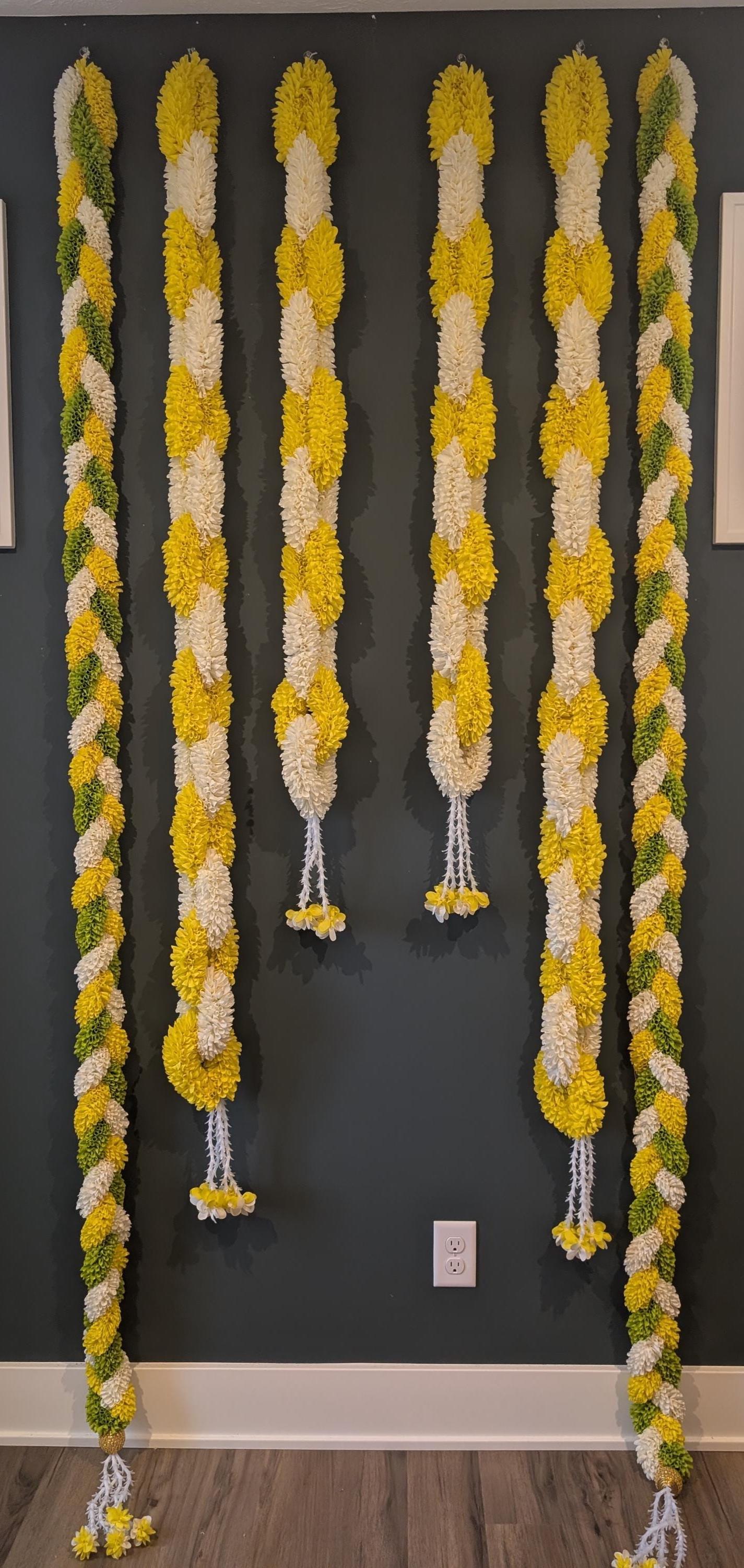 Jada and Chain Hanging Flower Set | Indian Flower Decor | Flower ...