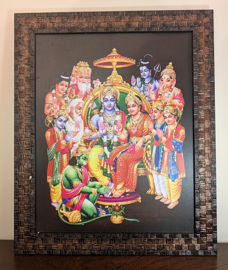 Hindu God Photo Frame: Ayyappa, Muruga, Divine Home Decor (18x15 Inch ...