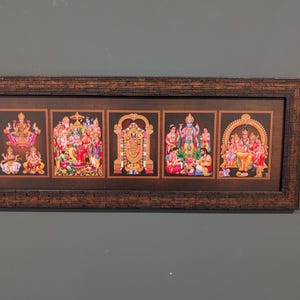 Pooja Room (20x8 Inch) God Photo Frames/ Hindu God & Goddess / Divine ...