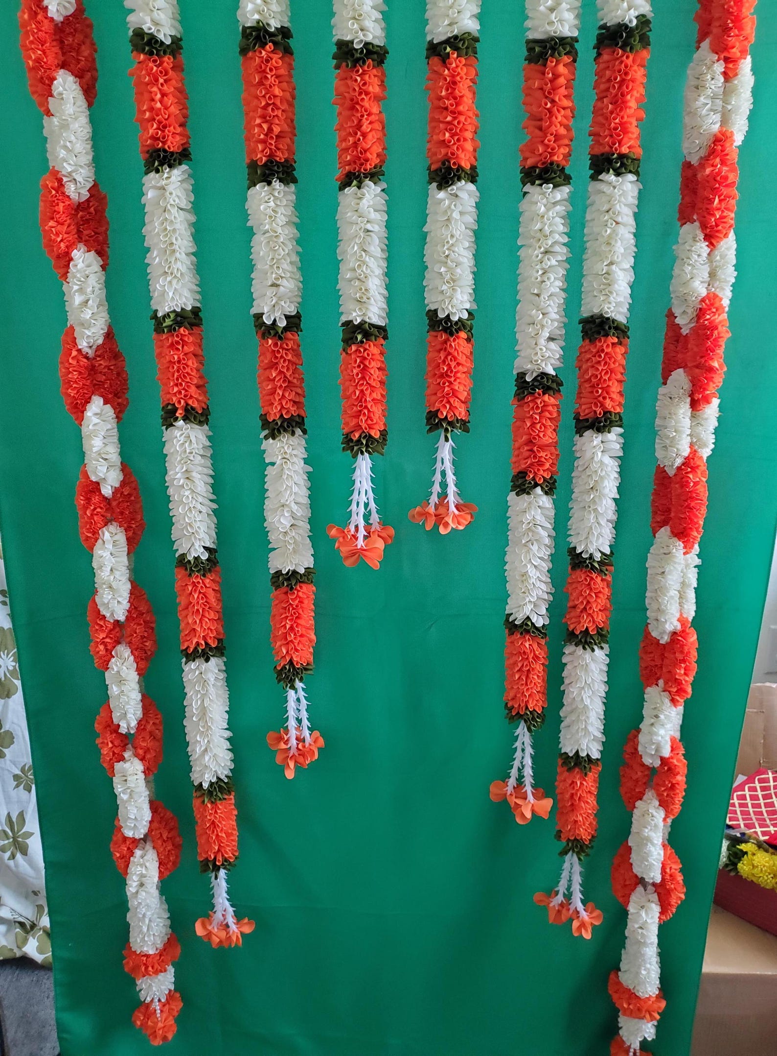Backdrop Flower Set /indian Flower Decor / Garland Set / Indian Decor ...