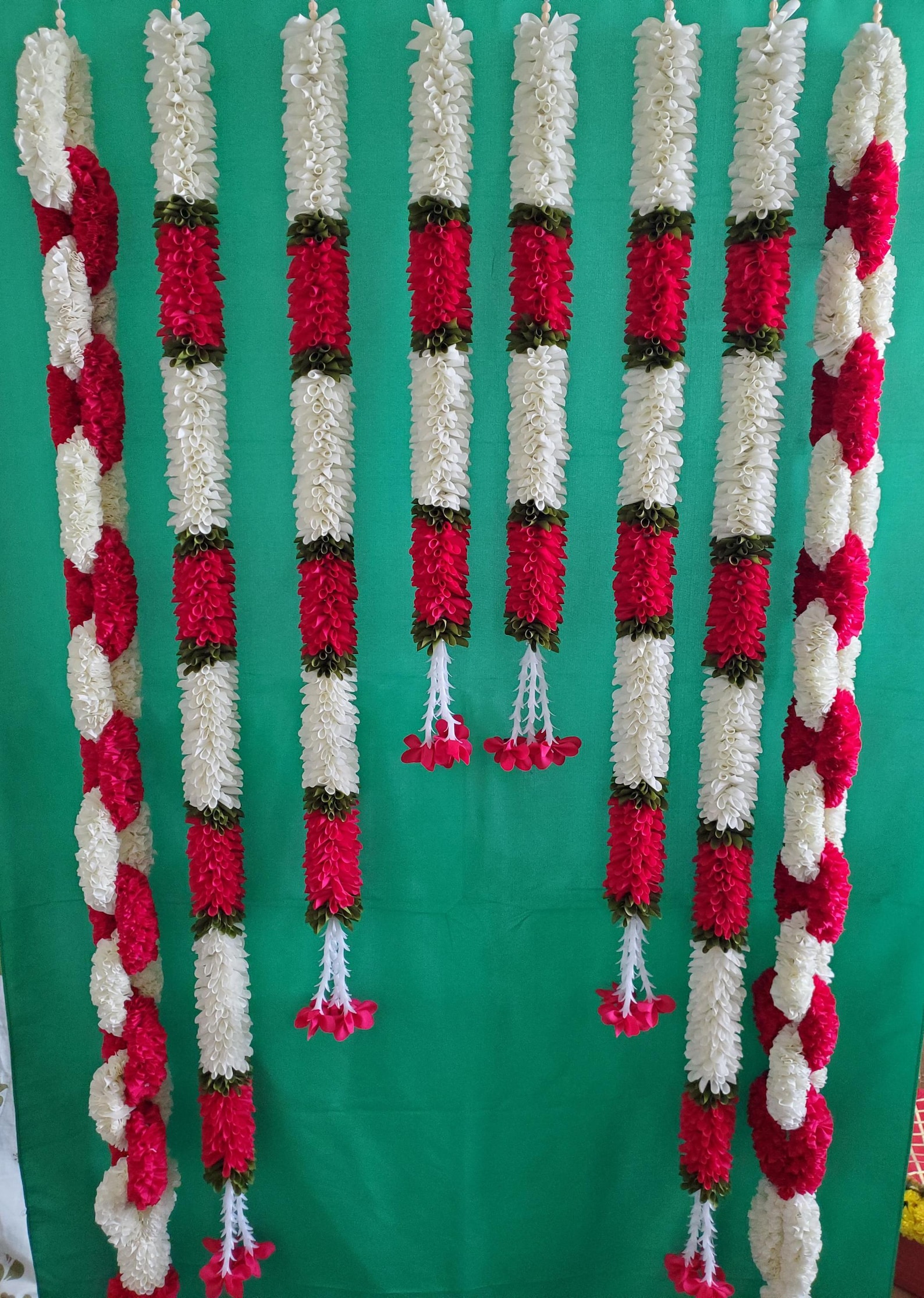 Backdrop Flower Set /indian Flower Decor / Garland Set / Indian Decor ...