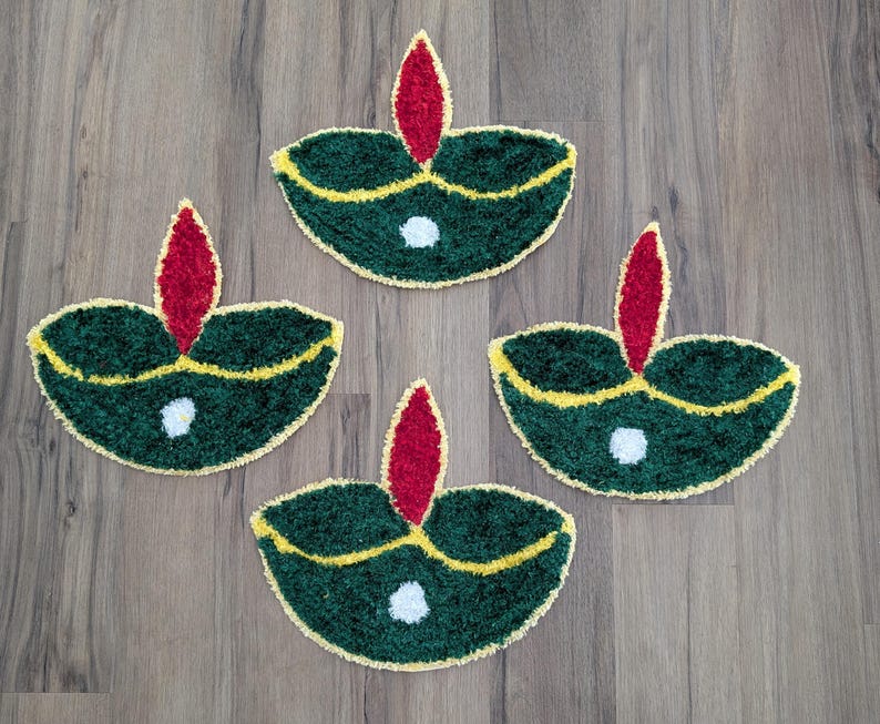 Rangoli Mat/ Rangoli/ Pooja Mat/ Onam Decor/ Lotus Mat/ Housewarming ...