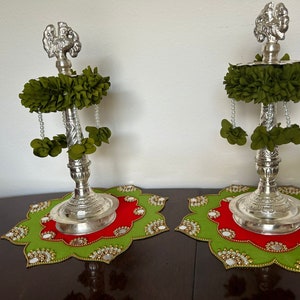 Indian Pooja Peacock Theme / Rangoli Mat / Ganesha Pooja/ Diya Mat/ Mdf ...