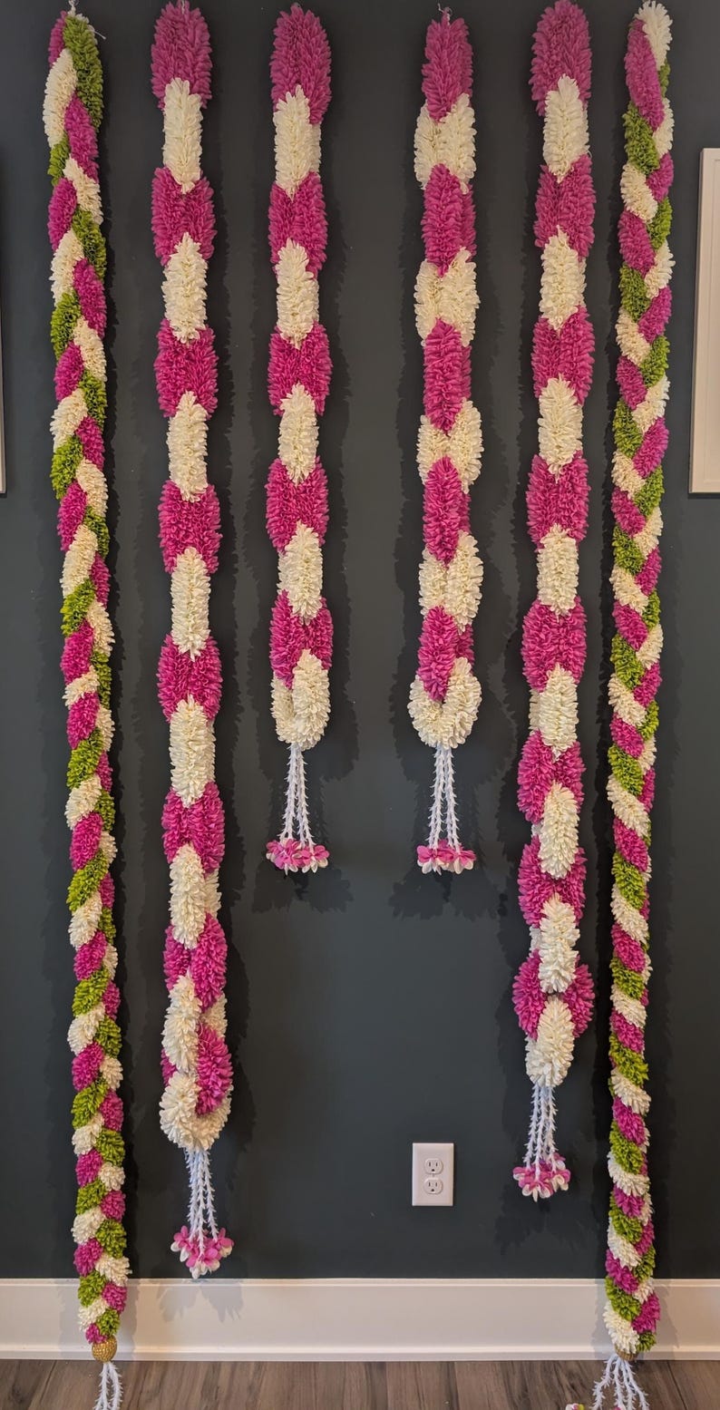 Jada and Chain Hanging Flower Set | Indian Flower Decor | Flower ...
