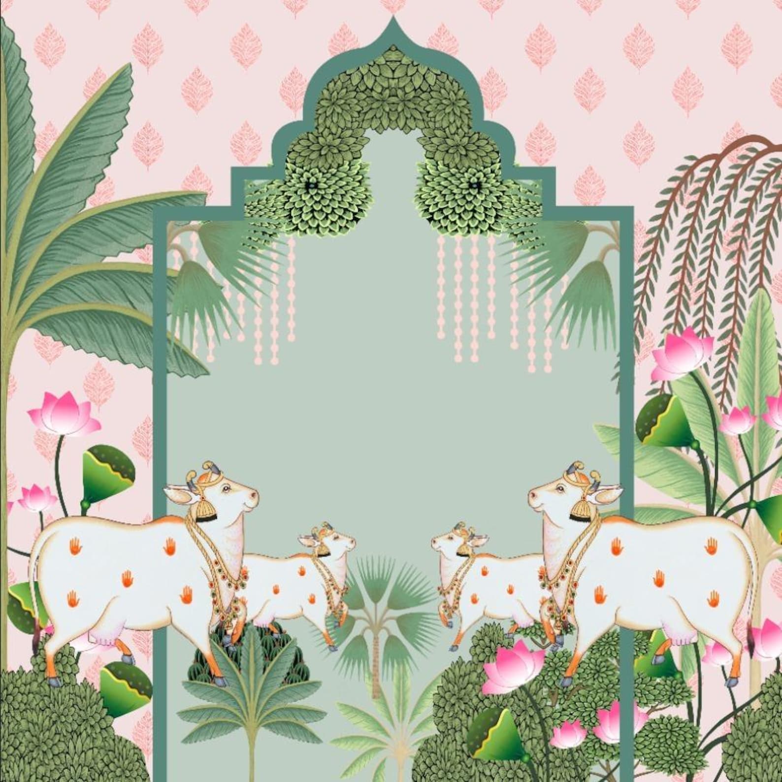 Indian Festive Backdrop/ Pooja Backdrop/ Diwali Decor / Indian Backdrop ...