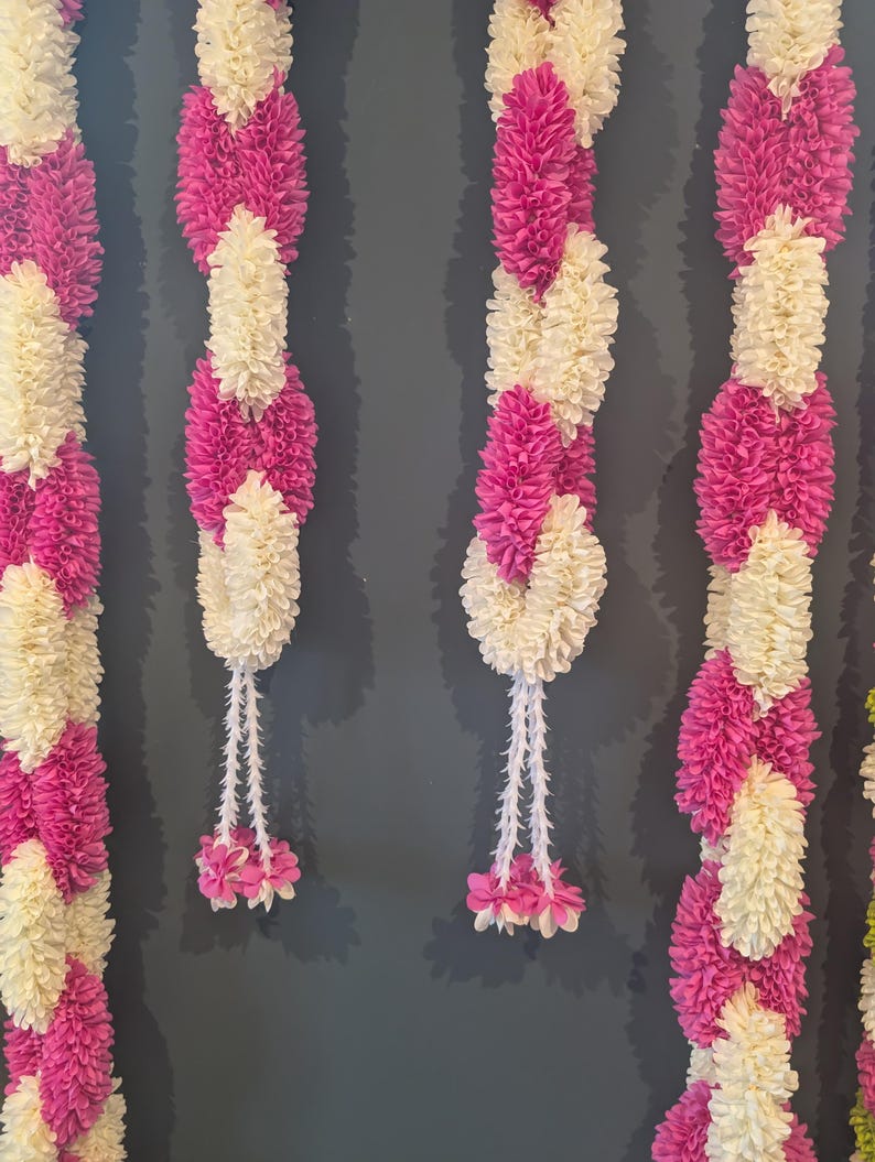 Jada and Chain Hanging Flower Set | Indian Flower Decor | Flower ...