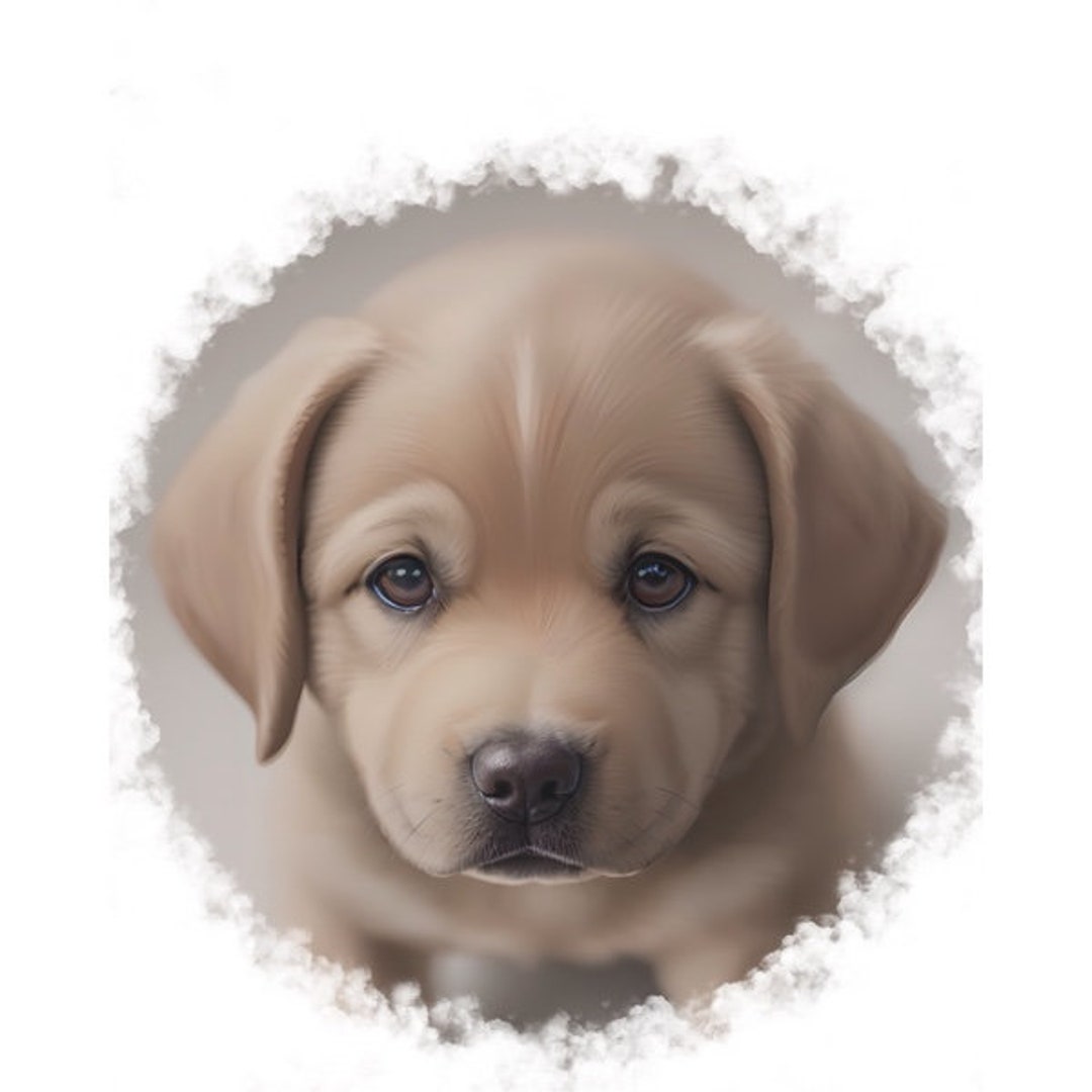 Labrador Puppy Dog Clip Art Design, Instant Digital Download, High ...