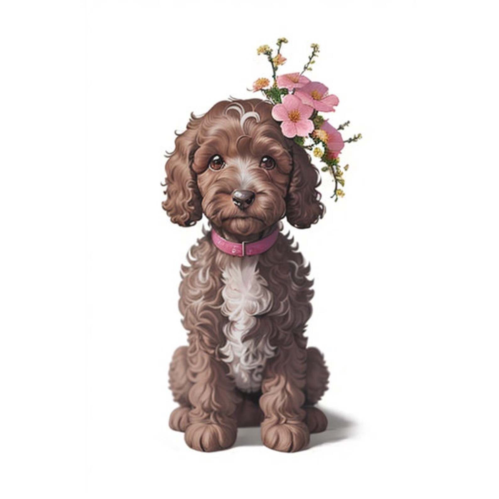 Cockapoo Dog Clip Art Design, Instant Digital Download, High Quality ...
