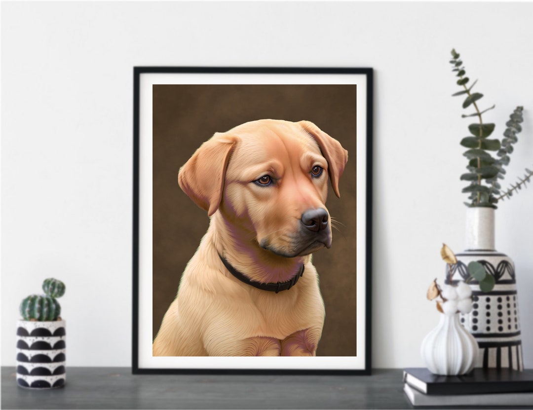 Printable Labrador Dog Wall Art Download Print, Ideal Gift, Present ...