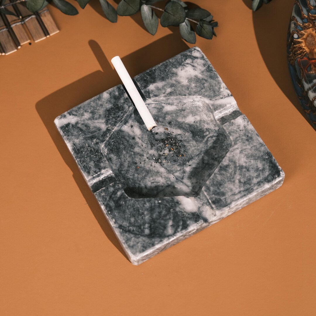 Marble Cigar Ashtray, Marble Cigarette Ashtray, Cigar Accessories - Etsy