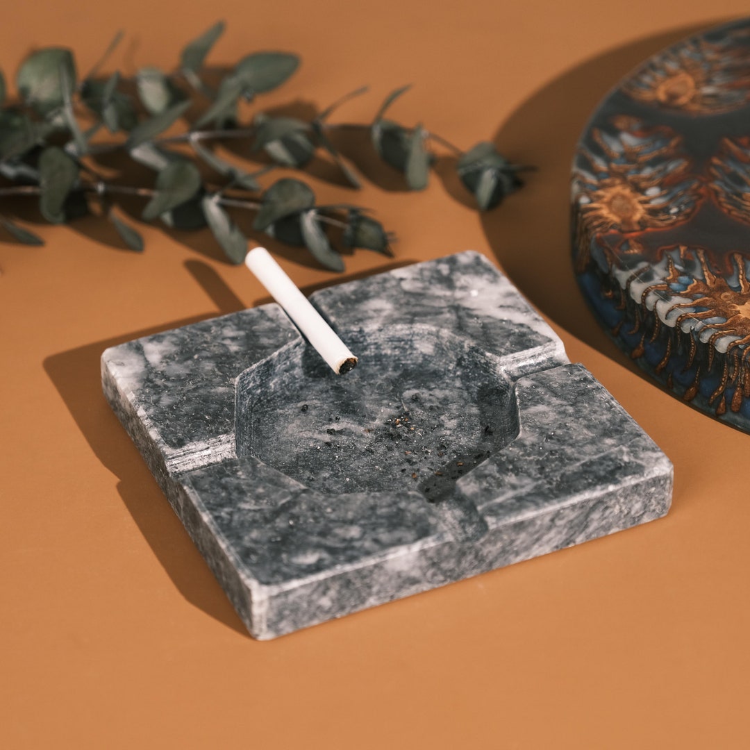 Marble Cigar Ashtray Marble Cigarette Ashtray Cigar - Etsy