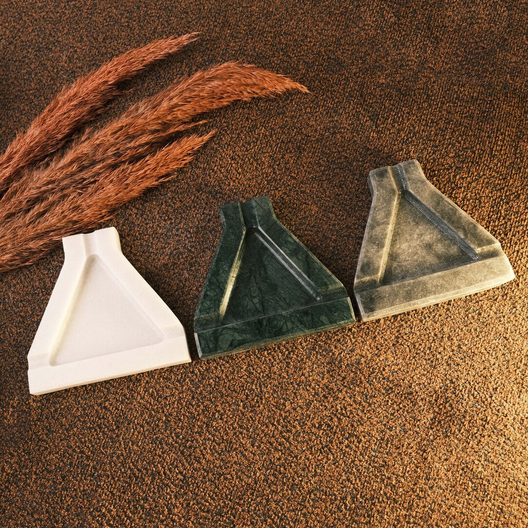 Luxury Marble Cigarette Ashtray Handmade Natural Stone Cigarette Holder ...