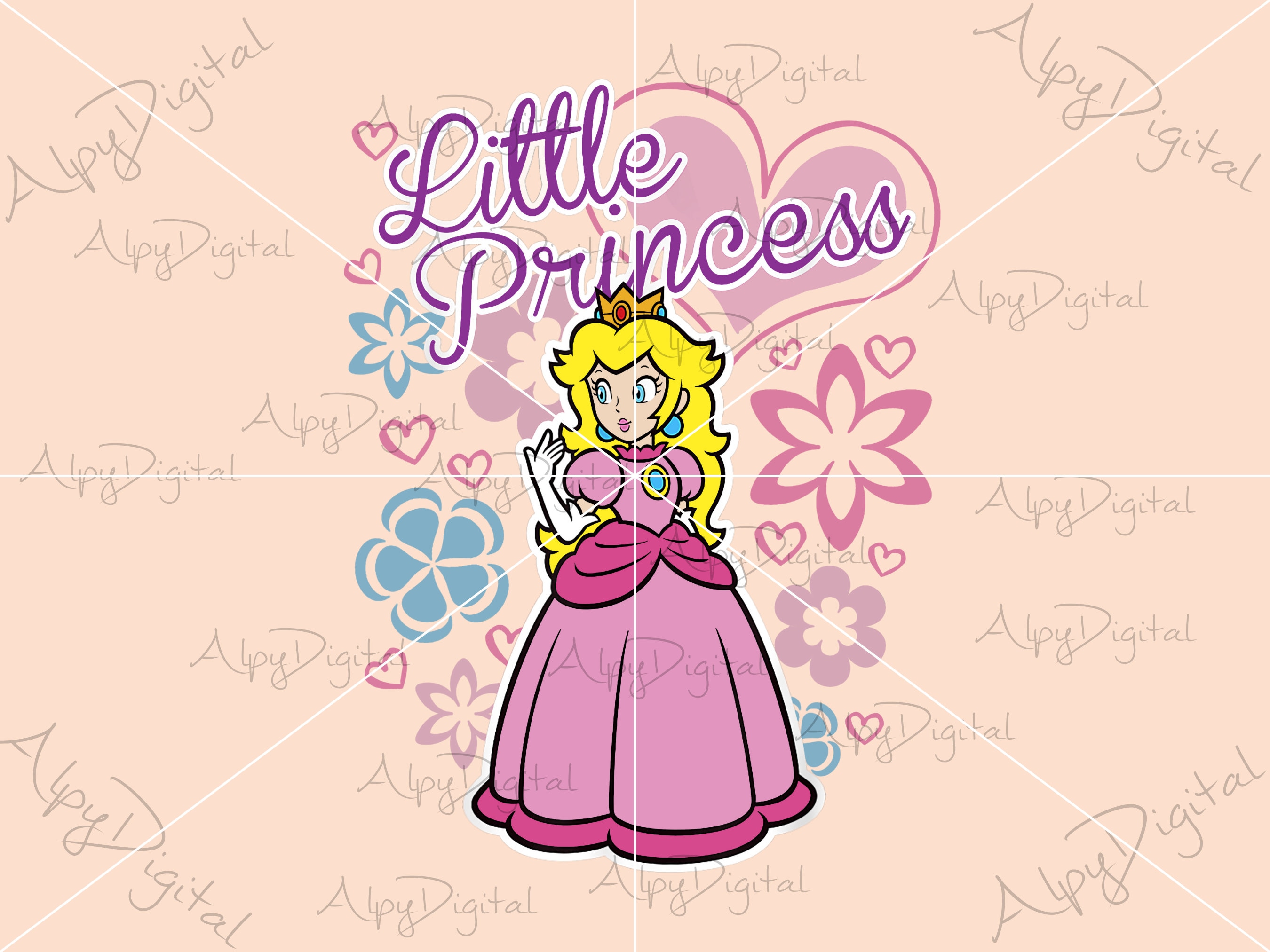 Princess Peach Svg Princess Peach Pnglittle Princess Peachy - Etsy
