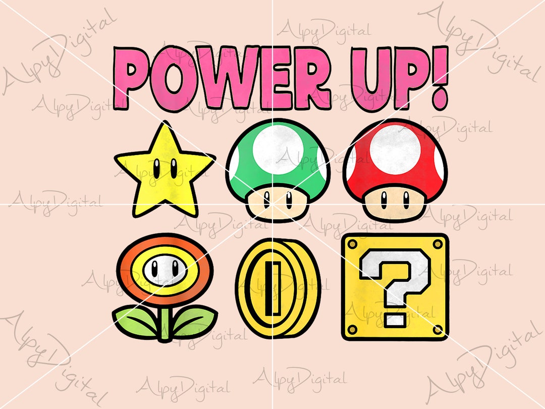Super Mario Power up Vintage Png,super Mario World Svg,mario Pixel Png ...