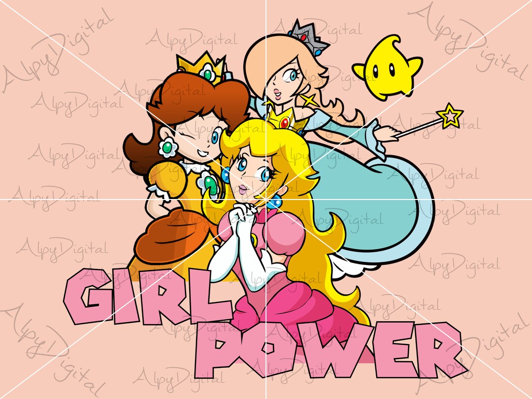 Mario Princess Girl Power Png,peach Svg,princess Peach Png,princess ...