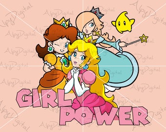 Mario Princess Trio Png,peach Svg,princess Peach Png,princess Rosalina ...