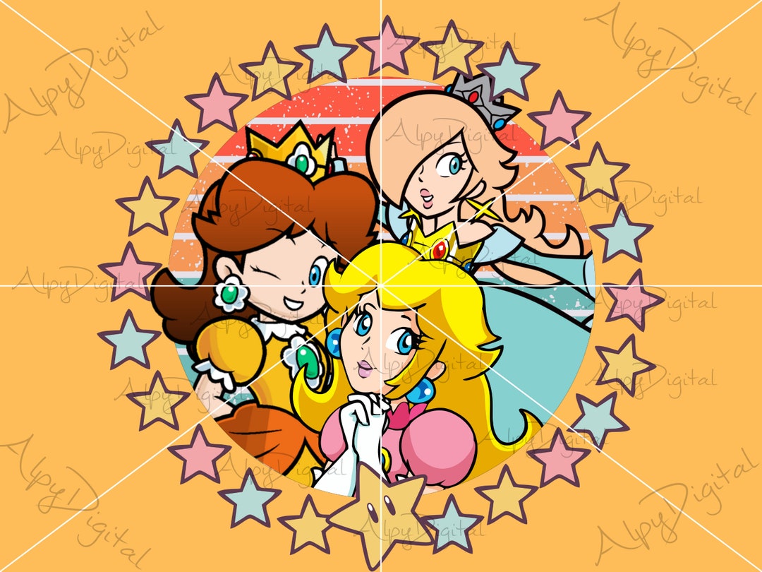 Mario Princess Trio Png,peach Svg,princess Peach Png,princess Rosalina ...