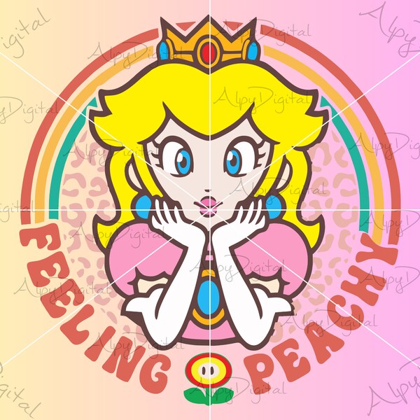 Princess Peach Feeling Peachy Svg - Etsy