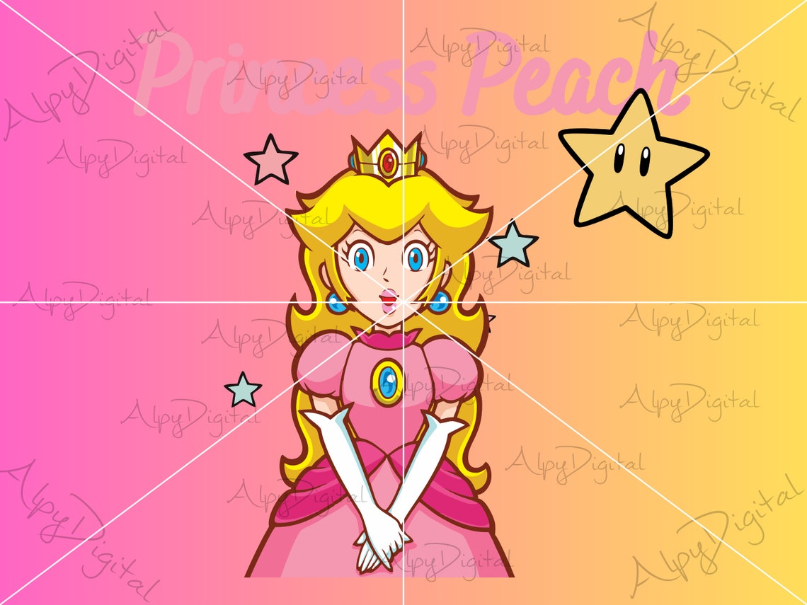 Princess Peach Svg Princess Peach Png Feeling Peachy - Etsy
