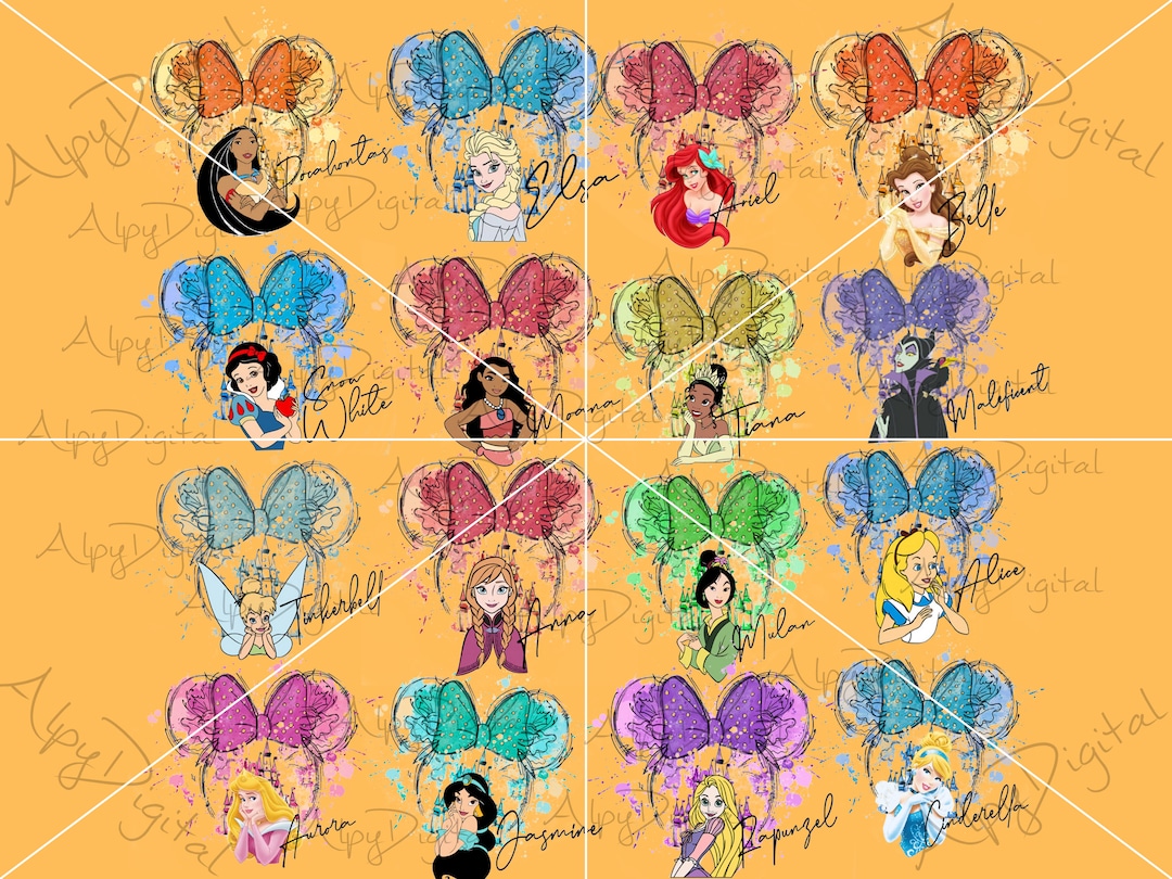 16 Princess Ear Bundle Png,princess Bundle Png,princess Best Day Ever ...