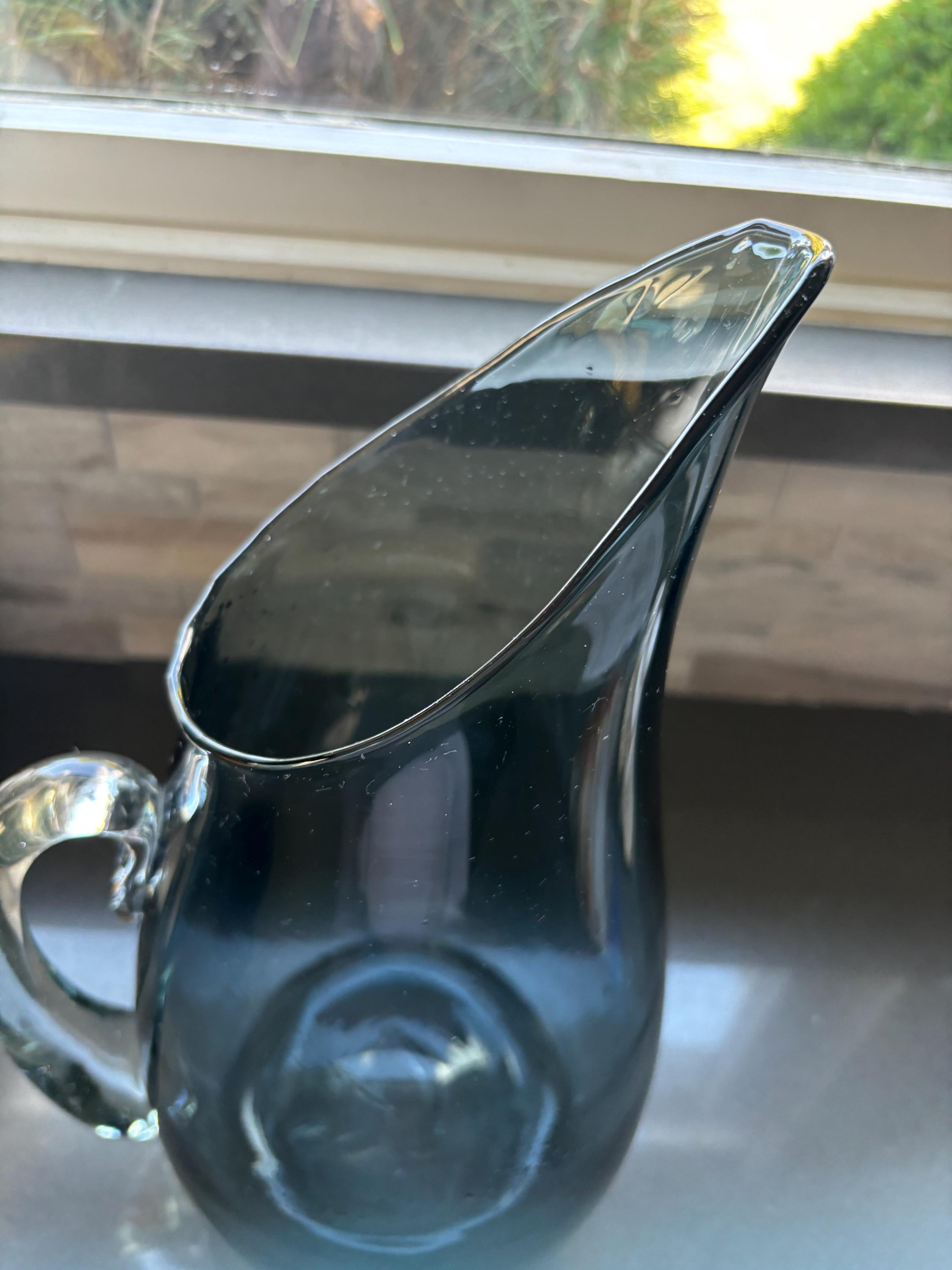 Vintage Blenko Handblown Glass Pitcher. - Etsy