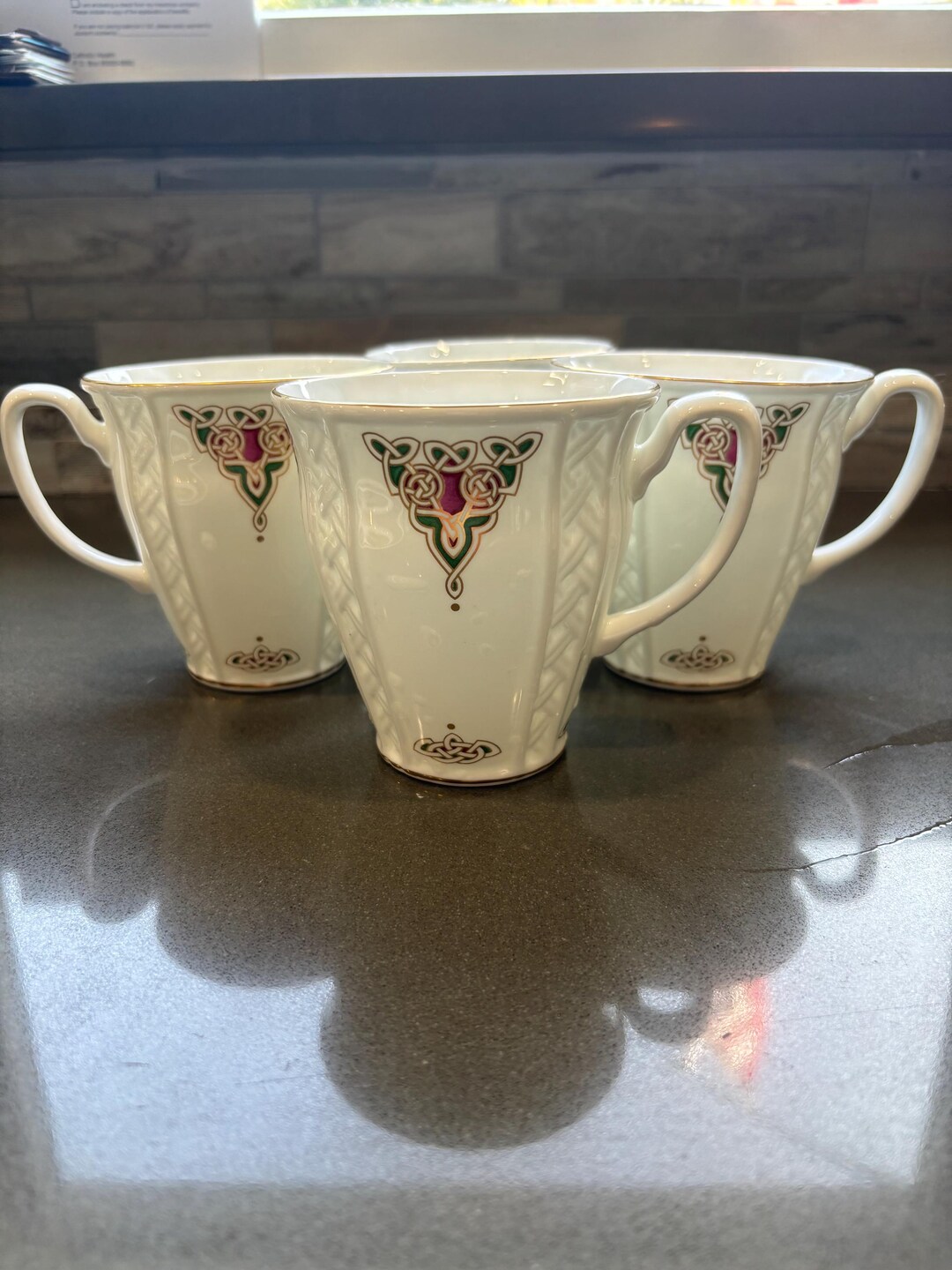 4 Royal Tara Celtic Pride Coffee/tea Cups. Rare - Etsy
