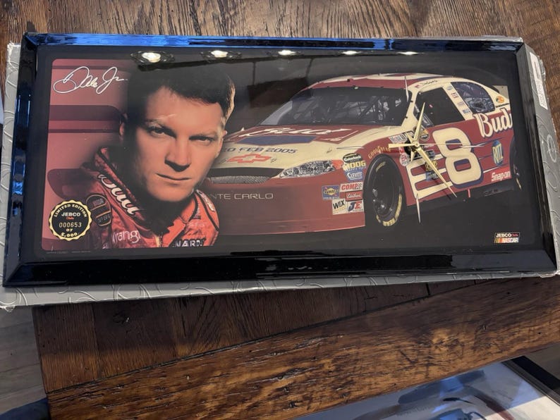 Dale Earnhardt Jr Limited Edition Jemco Budweiser Clock. Jrs Born on ...