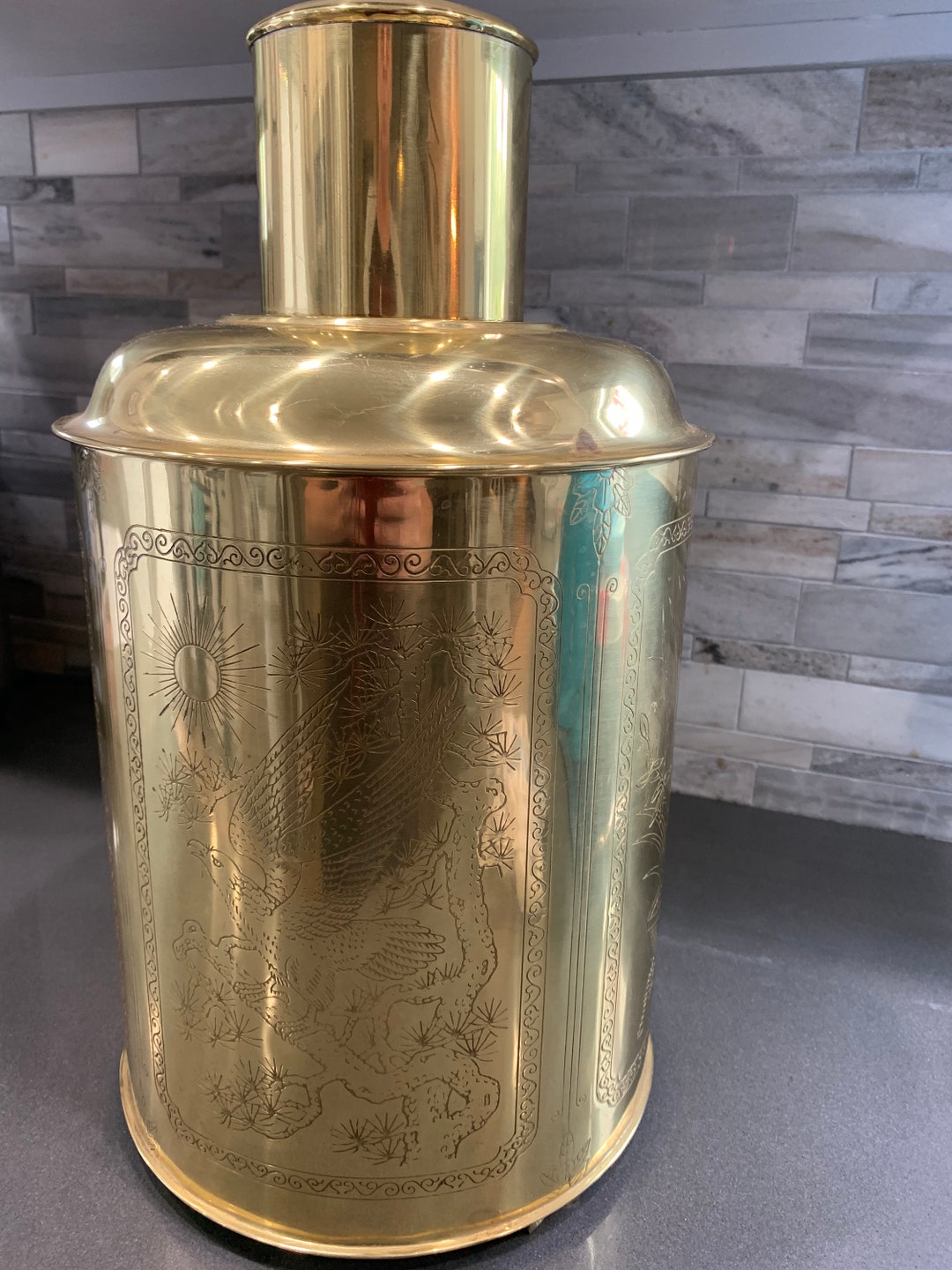 Antique Tea Canister - Etsy