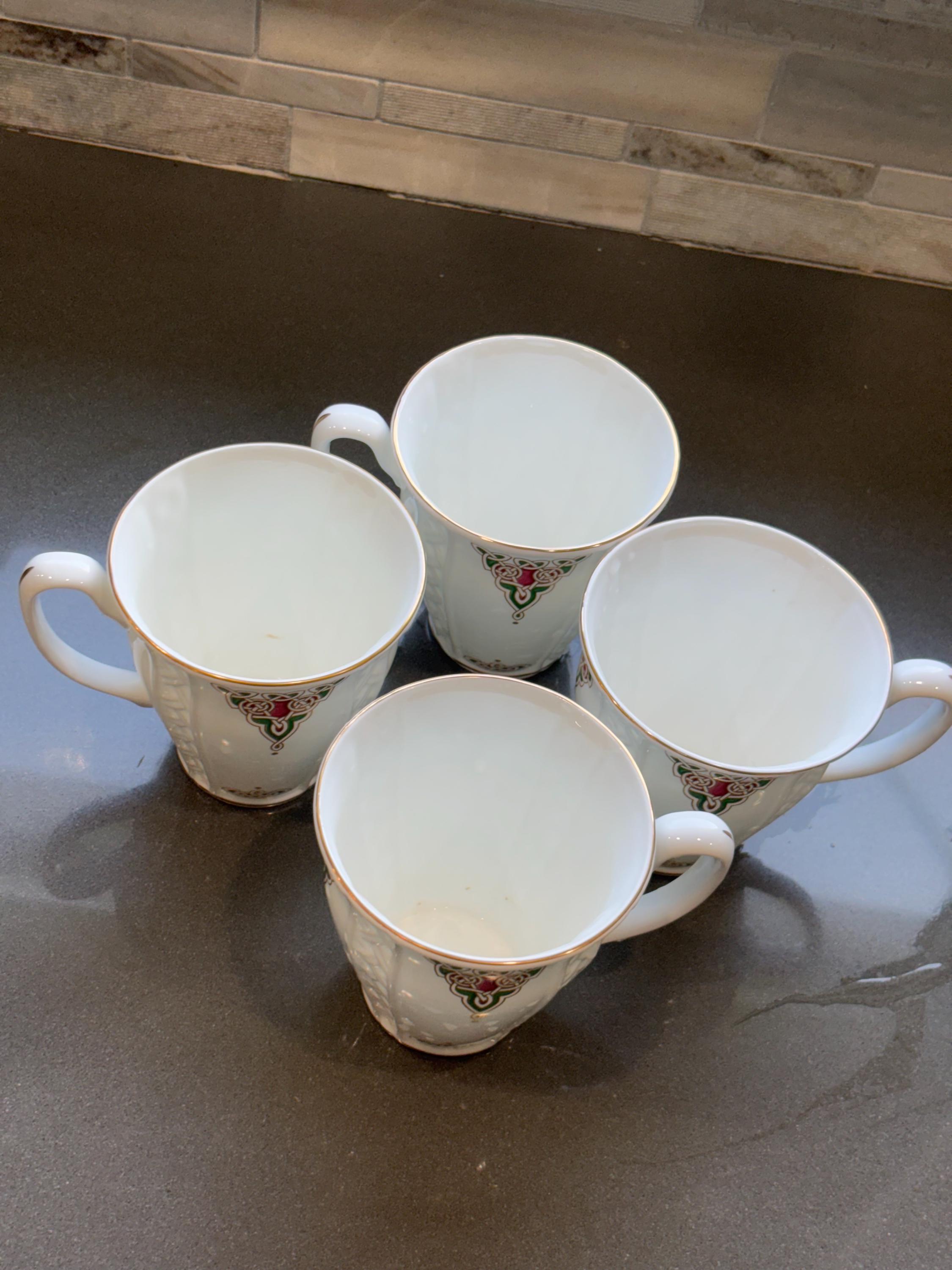 4 Royal Tara Celtic Pride Coffee/tea Cups. Rare - Etsy