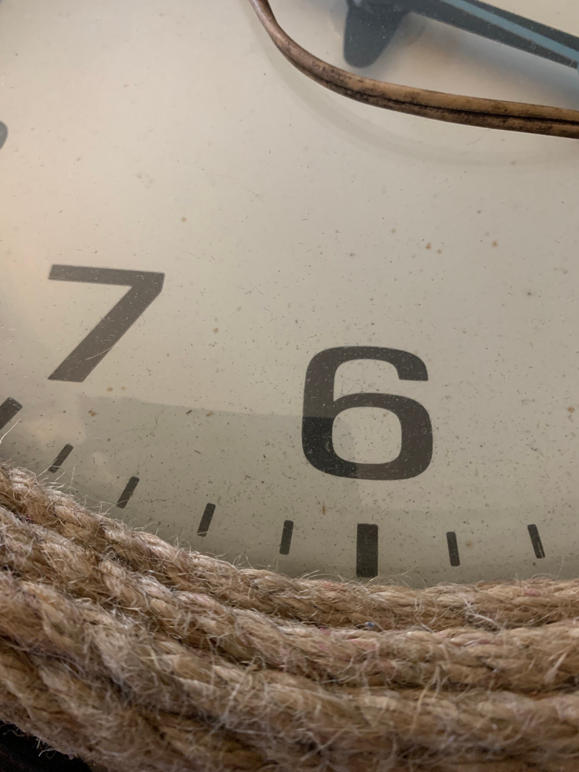 Vintage GE Rope Wall Clock. Works - Etsy