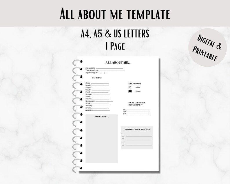 All About Me Template All About Me Printable Get To Know You all-about-me-template-all-about-me-printable-get-to-know-you