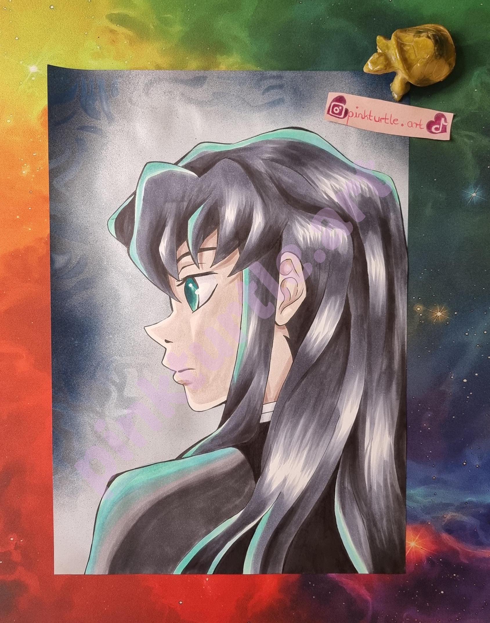 Fanart Demon Slayer / Hashira Tokito Muichiro as PRINT Selectable in A2 ...