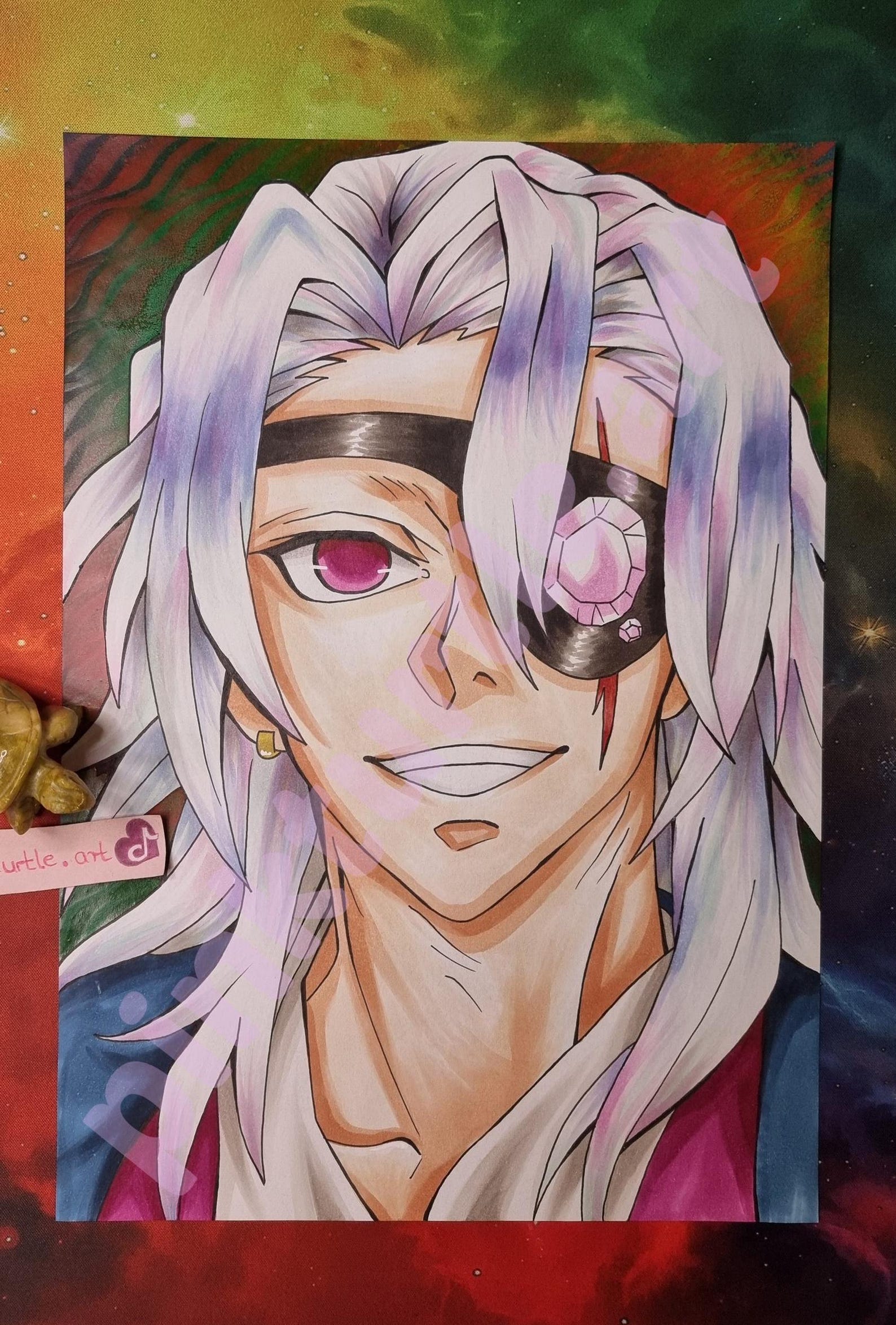 Fanart Demon Slayer / Hashira Uzui Tengen as PRINT Selectable in A4 or ...