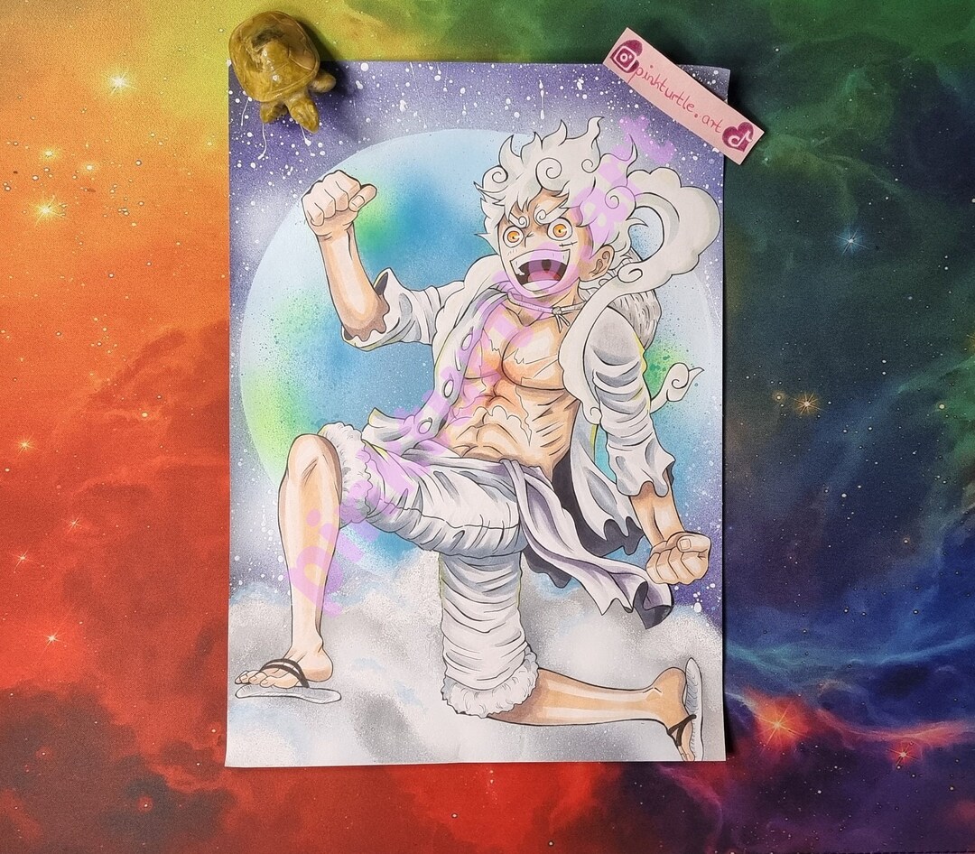 One Piece Ruffy / Luffy Gear 5 Fanart / Artprint / PRINT A4 or A5 ...