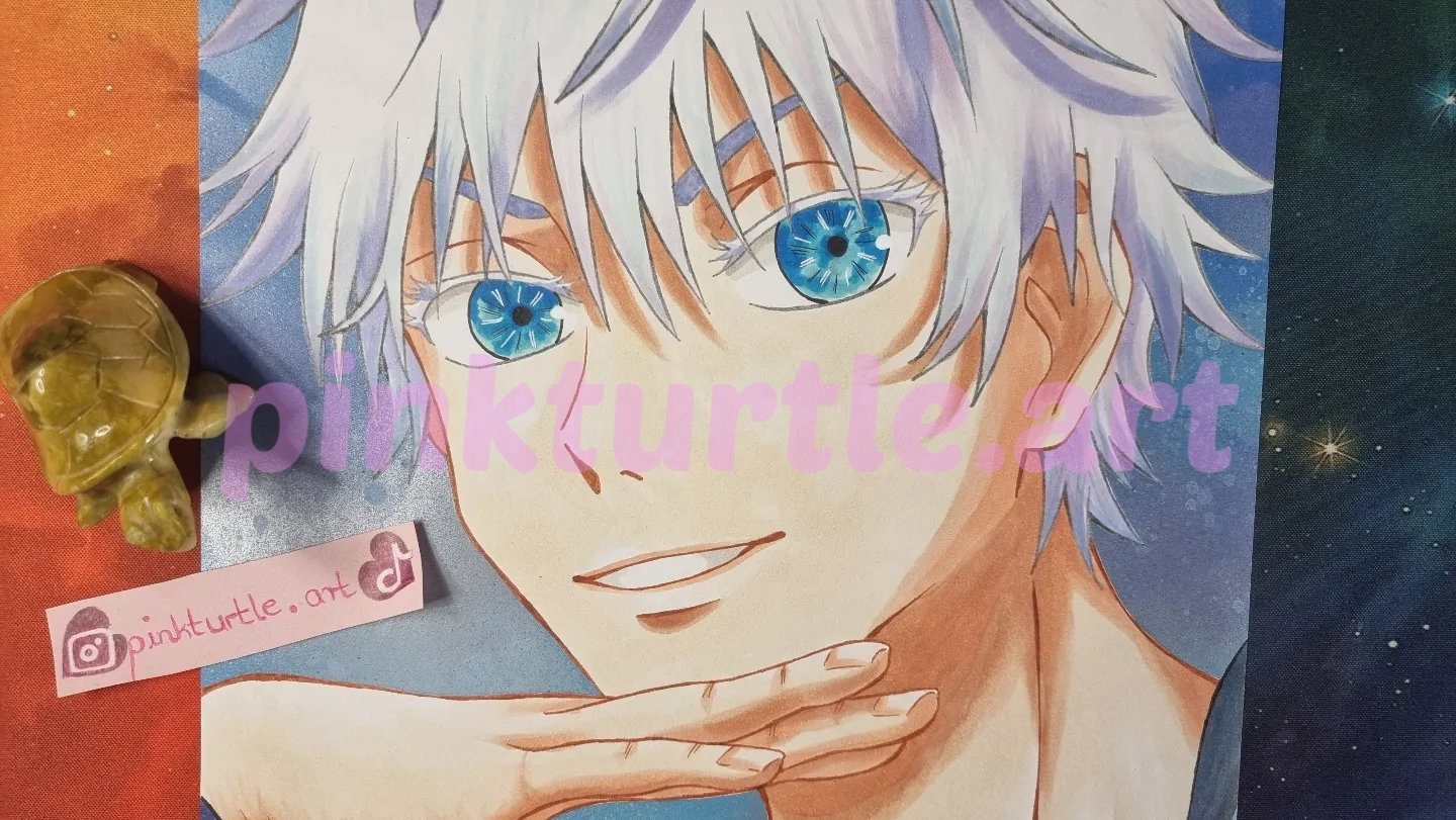 Buy Jujutsu Kaisen Satoru Gojo Fanart / Artprint / PRINT A2, A3 or A4 ...