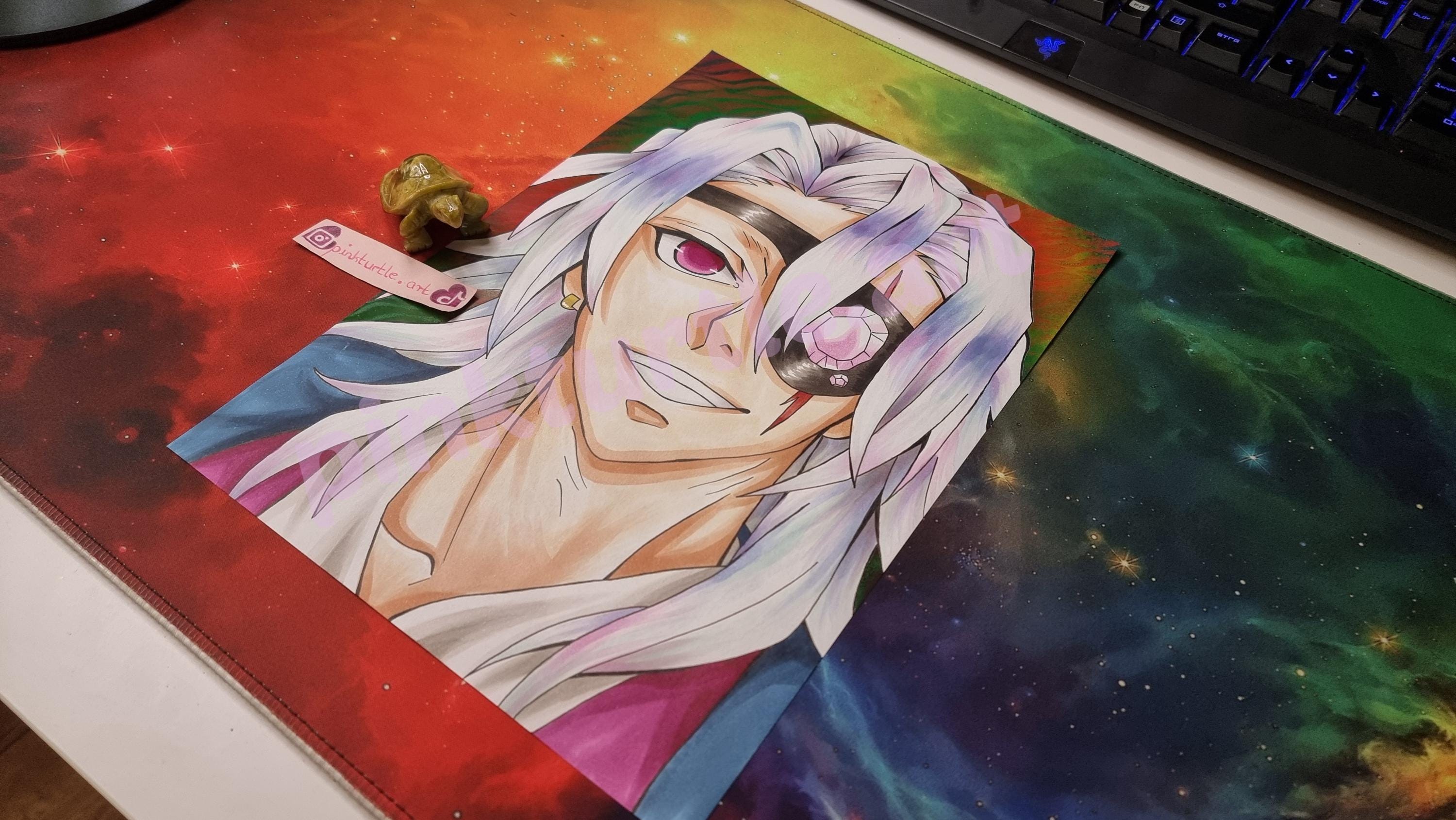 Fanart Demon Slayer / Hashira Uzui Tengen as PRINT Selectable in A4 or ...