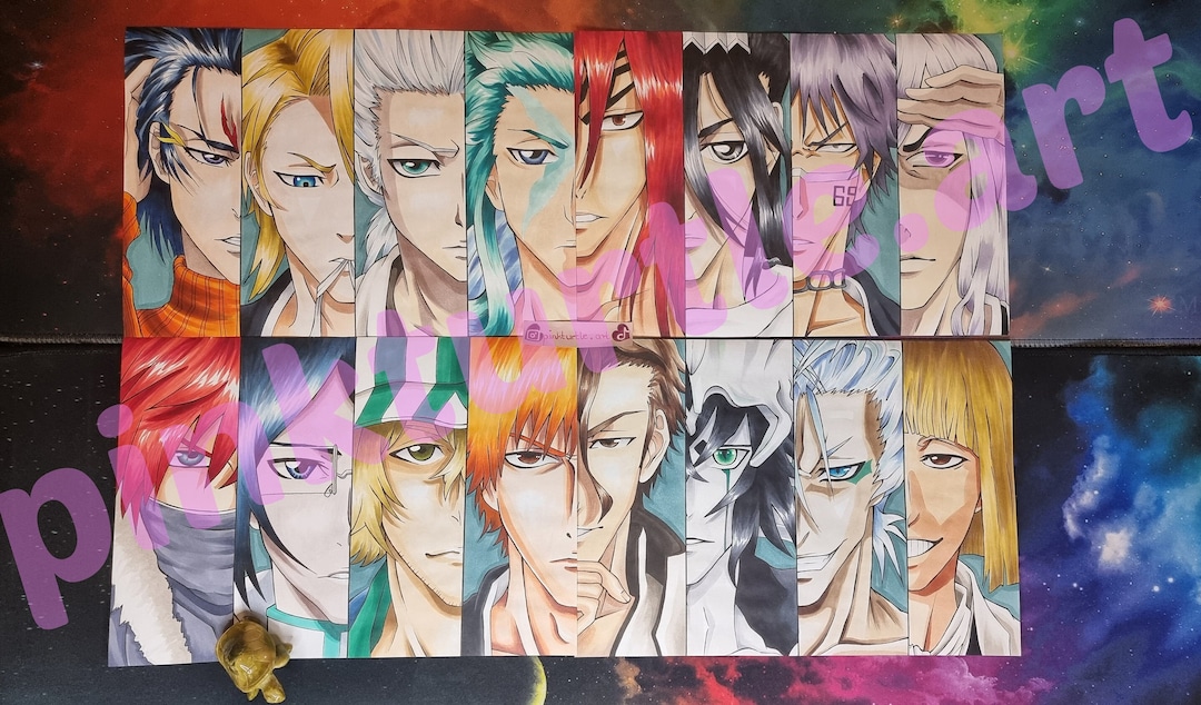 16 Bleach Characters Fanart / Art Print / PRINT A1, A2, A3 or A4, Anime ...
