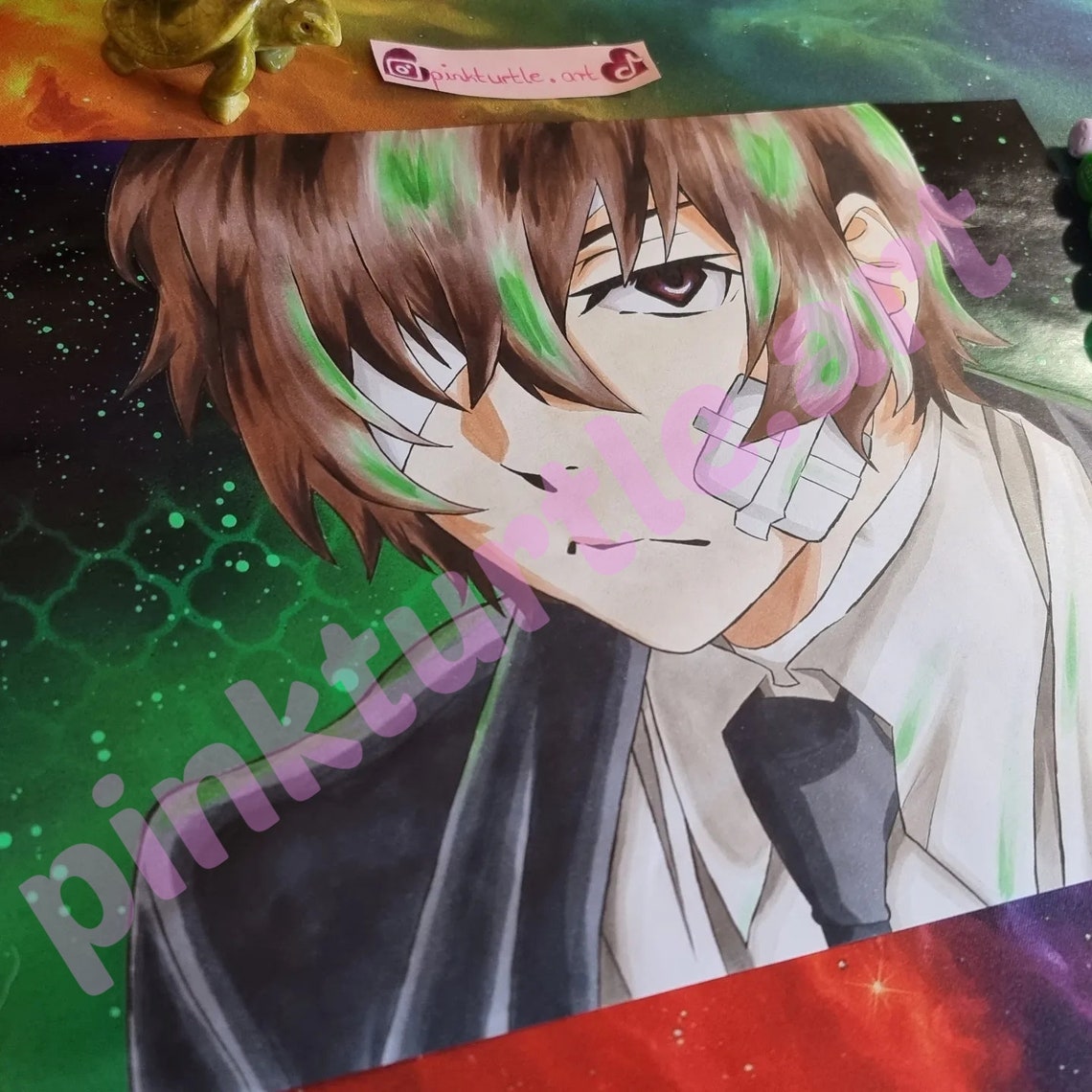 Bungo Stray Dogs Dazai Osamu Fanart / Artprint / PRINT A2 or A3, Anime ...