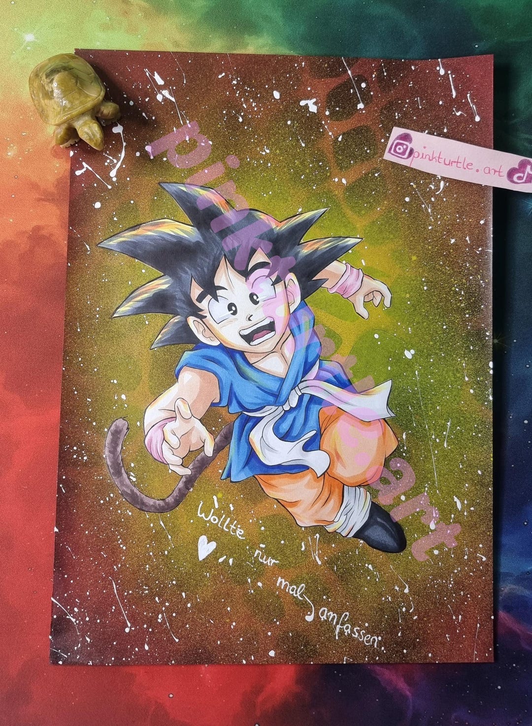 Fanart Dragon Ball Son Goku as PRINT Selectable in A4 or A5, Anime ...