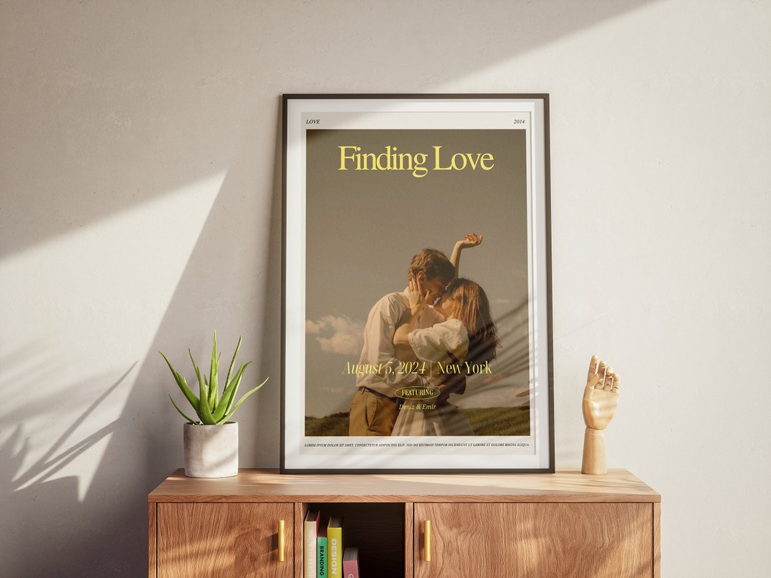 Custom Couple Poster Personalized Poster Couple Movie Valentines Day ...