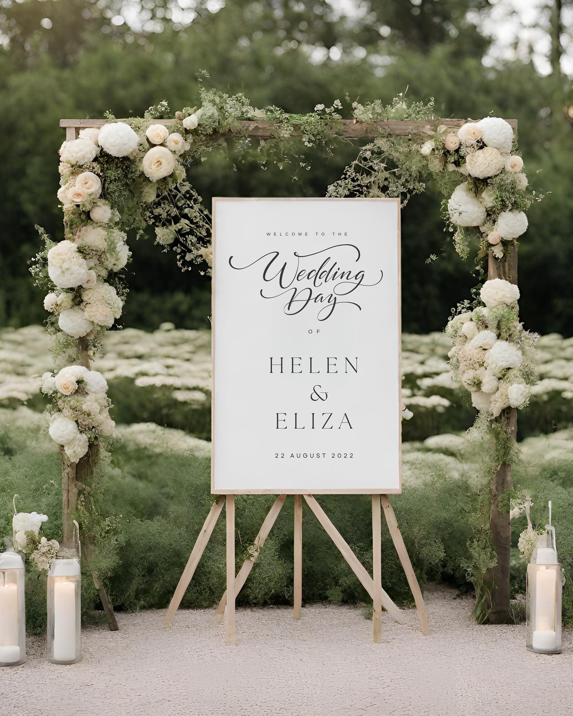 Wedding Welcome Sign, Welcome Poster, Printable Wedding Welcome ...
