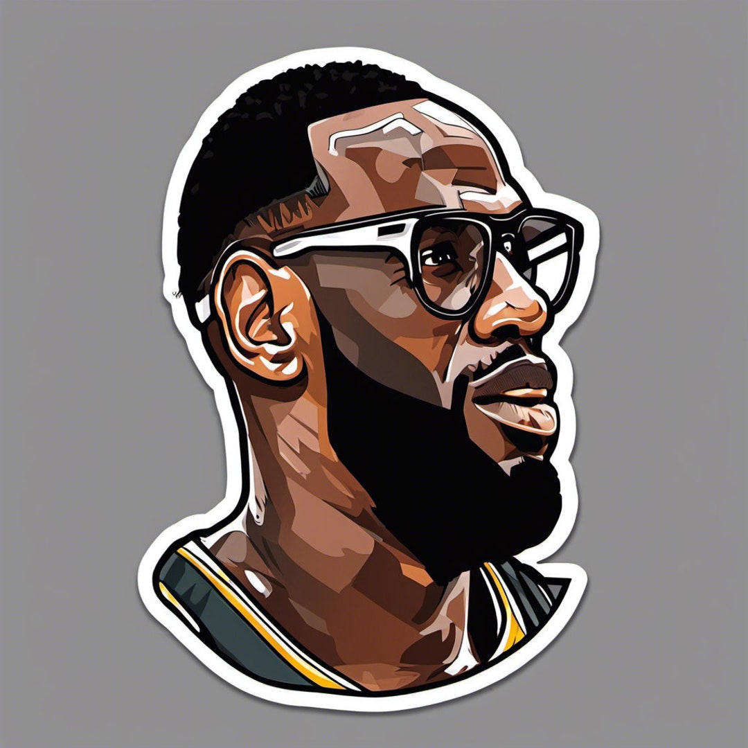 Lebron James Sticker - 2 Stickers for 1 Price. Yeti ,stickers for ...